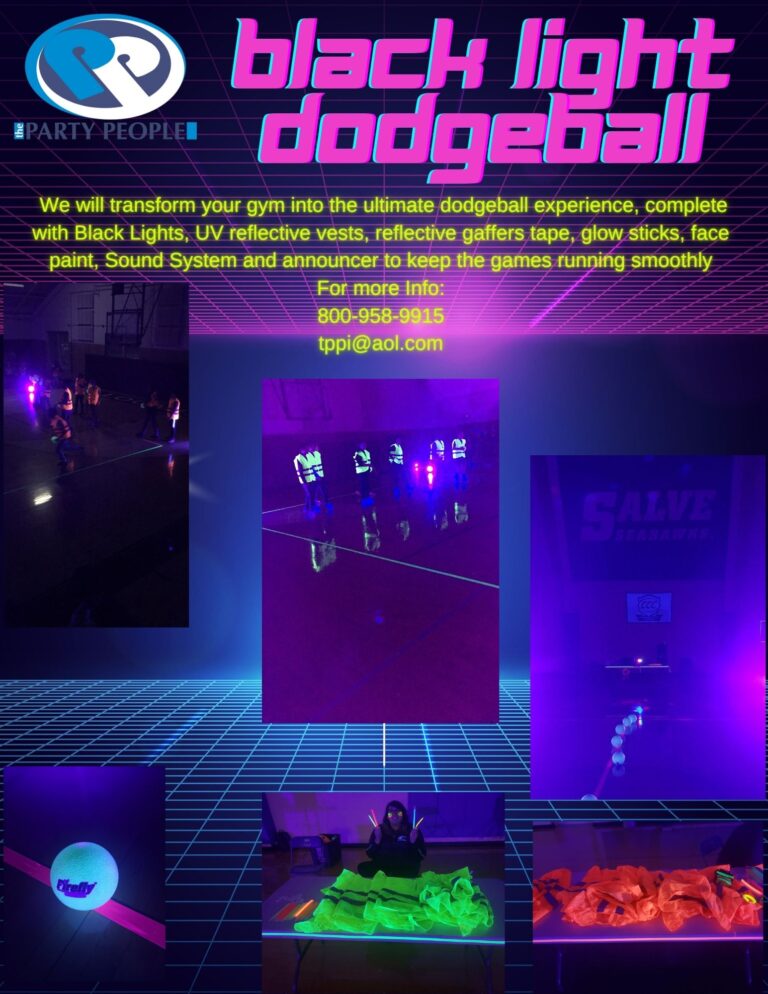 Black Light Dodgeball | Party People Inc