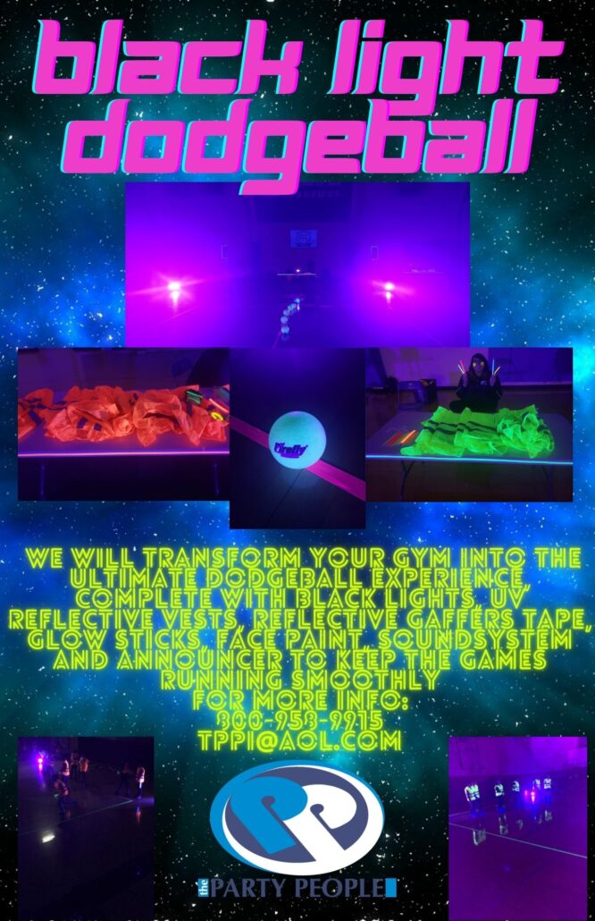 Black Light Dodgeball | Party People Inc